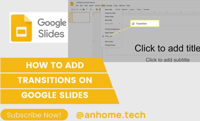 How to Add Transitions on Google Slides: A Comprehensive Guide