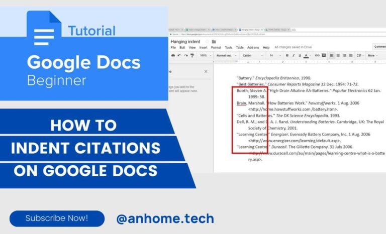 How to Indent Citations on Google Docs: A Step-by-Step Guide