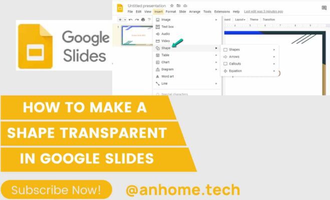 How to Make a Shape Transparent in Google Slides