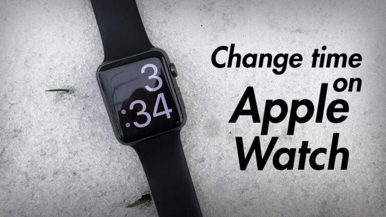 “Mastering Time Management: How to Change the Time on Your Apple Watch”